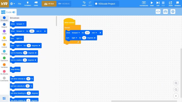 VEXcode VR – VEX Robotics in Japan