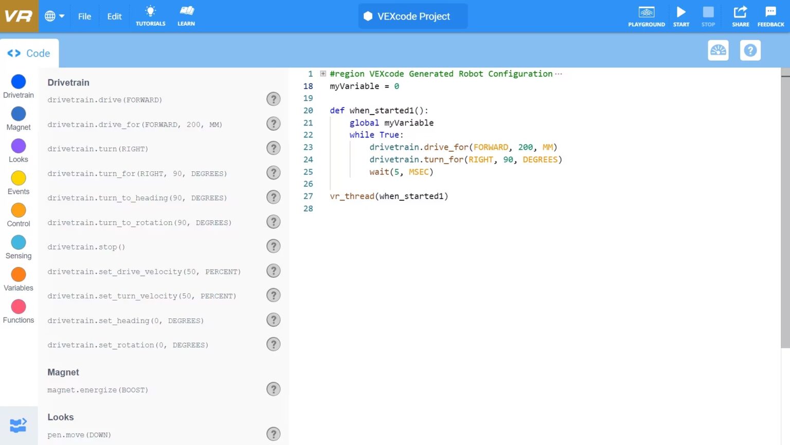 VEXcode VR – VEX Robotics in Japan